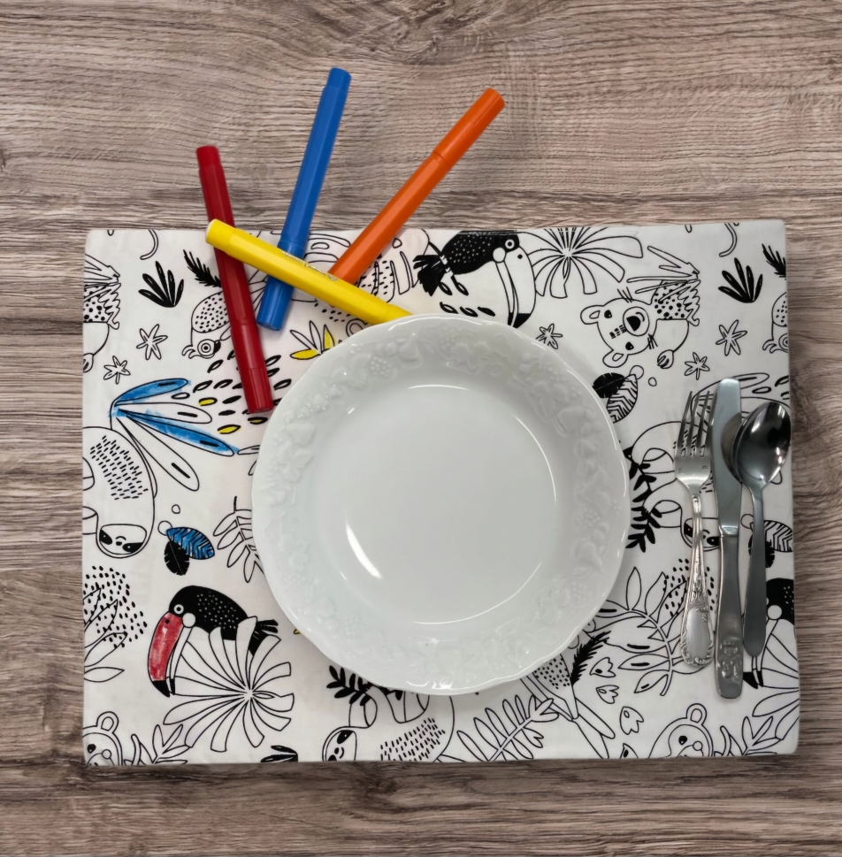 Set de table à colorier - Créations Maridy